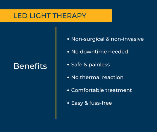 Benefits of LED light therapy for wound healing